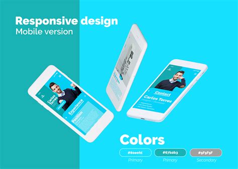 UI Web Design For CV And Portfolio On Behance