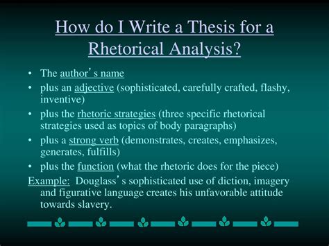 Ppt How To Write A Rhetorical Analysis Powerpoint Presentation Free