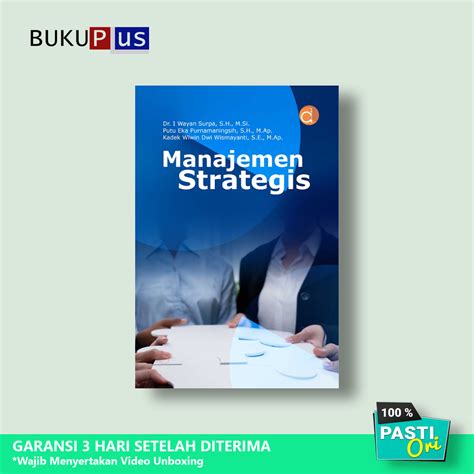 Jual Buku Manajemen Strategis Original Shopee Indonesia