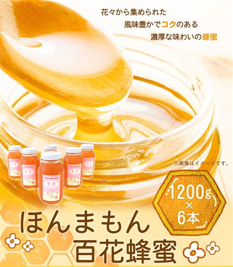 ほんまもん百花蜂蜜 1200g×6本 村上養蜂《90日以内に出荷予定土日祝除く》和歌山県 紀の川市 Wskmurayhh690d