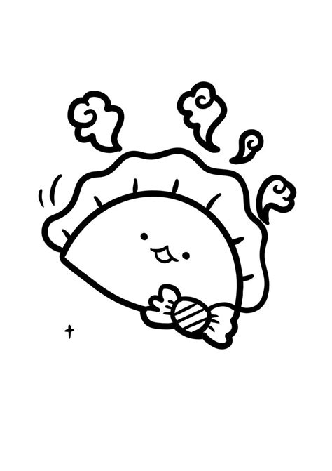 饺子简笔画可爱又漂亮 饺子简笔画可爱又漂亮图片 画趣文库（我爱生活）