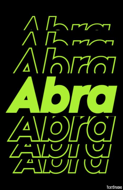 Abra Text Effect And Logo Design Name