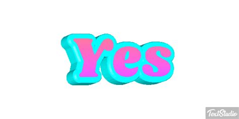 Yes Word Animated  Logo Designs