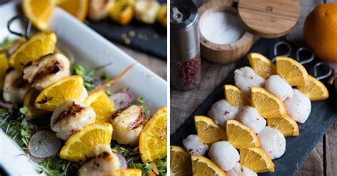 Grilled Scallop And Orange Skewers Recipe Paleo Leap