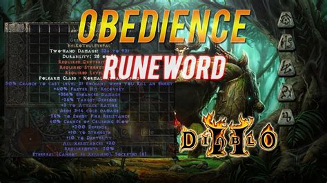 Epic Runewords Diablo 2 Obedience Ep2 Youtube
