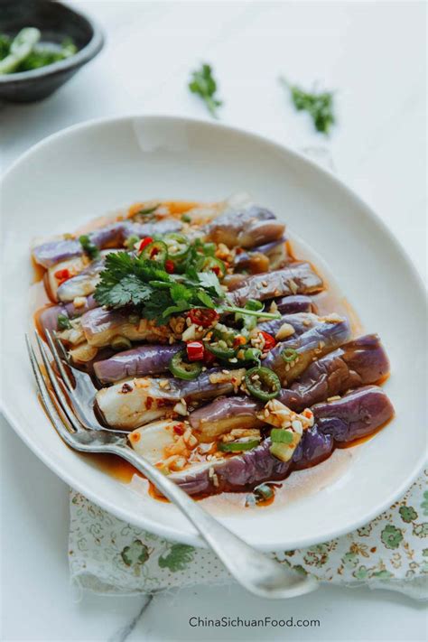 Chinese Steamed Eggplant Recipe China Sichuan Food