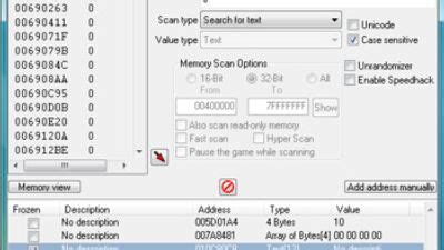 Cheat Engine Open Source Memory Scanner Hex Editor Debugger For