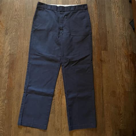 Dickies Navy Blue Original Fit 874 Work Pants Very Depop