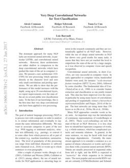 Very Deep Convolutional Networks For Text Classification Deepai