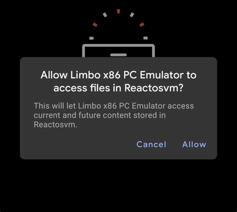 react os in limbo pc emulator mobile devices