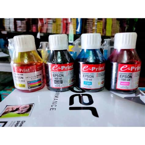 Jual Tinta Printer Refill Ml Canon Epson Original Lengkap Dengan Suntikan Tinta Printer