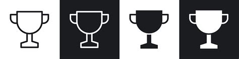수상 아이콘은 흑백으로 채워지고 획 스타일로 포장됩니다 개념에 대한 스톡 벡터 아트 및 기타 이미지 개념 개념과 주제 경쟁 Istock