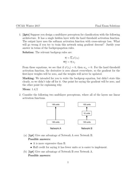 Final Sol Pdf Computational Neuroscience Statistical Theory