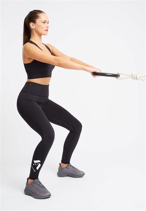 Performance Cross Over Strap Sports Bra Black La Nation Activewear