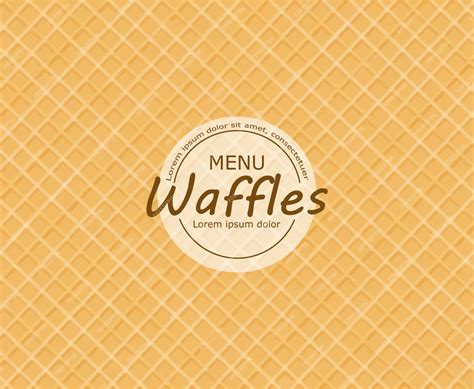 Premium Vector Waffle Background