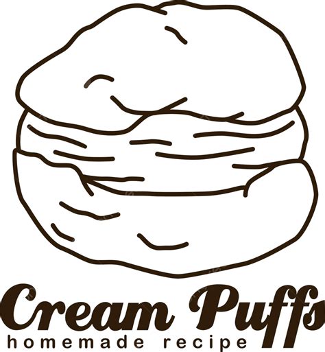 Delicious Cream Puff Gourmet Roll Puff Vector Gourmet Roll Puff Png