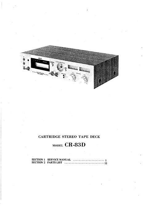 Akai Cr 83d Service Manual Immediate Download