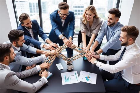 Premium Photo Business Partnership Team Building Work