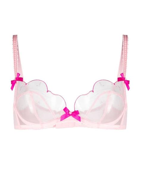 Agent Provocateur Lorna Sheer Bra In Pink Lyst