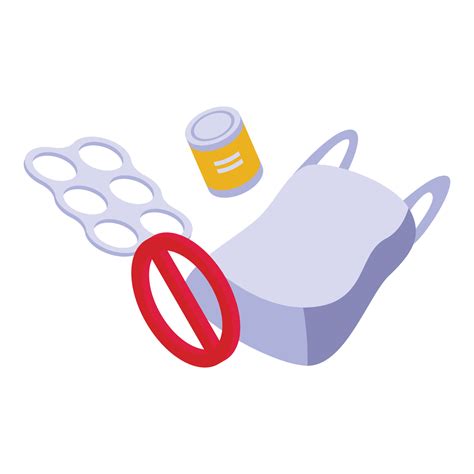 Plastic Garbage Icon Isometric Vector Waste Trash 19053293 Vector Art