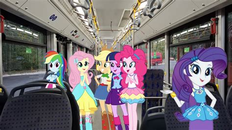 Mlp Eg Are Enjoying Fun Riding In Bus By Filipbog On Deviantart