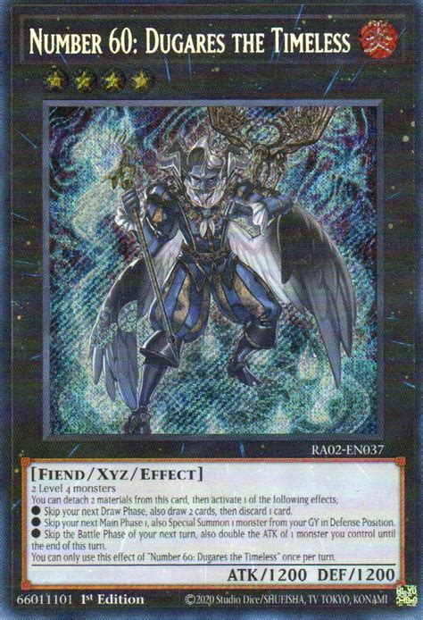 Number 60 Dugares The Timeless Carta Yugi Ra02 En037 Sec