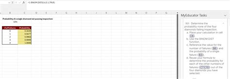 Solved Myeducator Tasks Determine Theprobability None Chegg