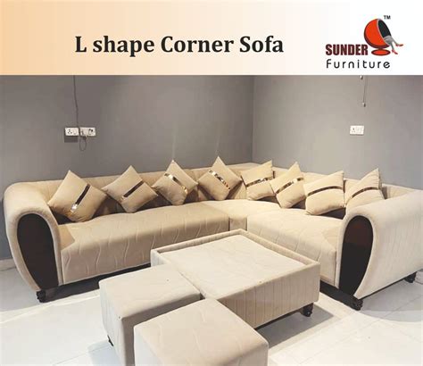 Cotton Seater L Shape Sofa Set Without Lounger At Rs Set In Nagpur