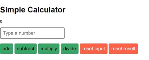 Github Moonlightwaltzreact Simple Calculator
