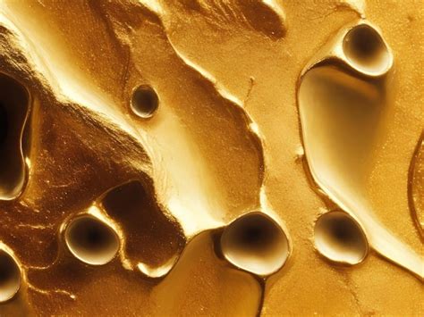 Premium Ai Image Gold Under Microscope
