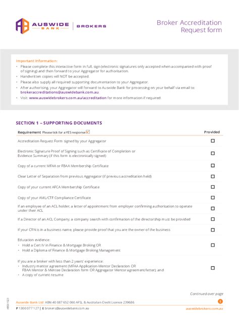 Fillable Online Broker Accreditation Request Form Fax Email Print Pdffiller