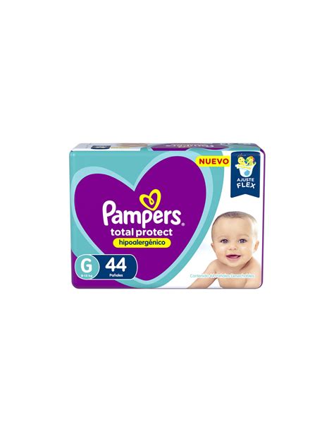 Pañales Pampers Talle G Total Protect 44 Unidades