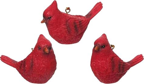 The Bridge Collection 15 Red Cardinal Ornaments Set Of