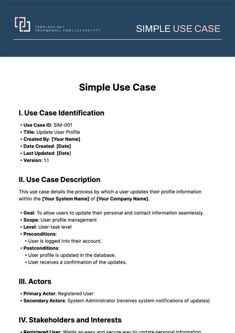 Simple Use Case Template Edit Online Download Example Template Net