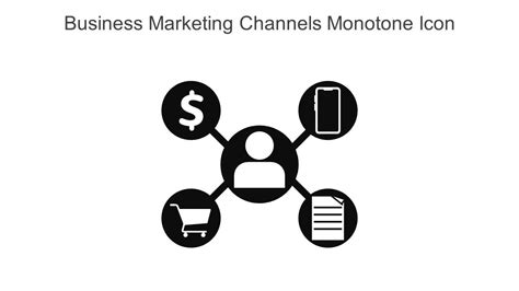 Business Marketing Channels Monotone Icon In Powerpoint Pptx Png And