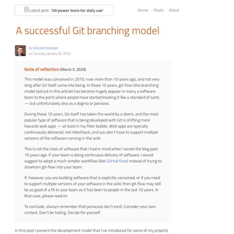A Successful Git Branching Model Pearltrees