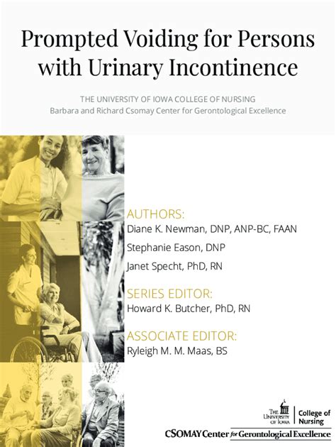 Fillable Online Prompted Voiding For Individuals With Urinary Incontinencejournal Of Fax