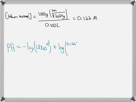 SOLVED A Buffer Solution Is Prepared By Dissolving 0 50 Mol Of CH 3