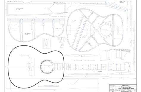 Full Size Printable Guitar Templates Printables Template Free