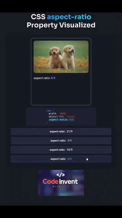 Css Aspect Ration Property Visualized Css Codeinvent Youtube