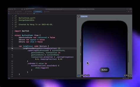 Meng To On Twitter I Created A Long Press Button With A Glowing