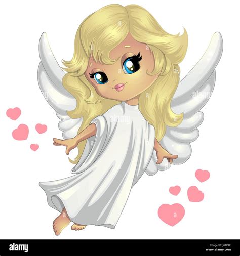 Sweet Little Angel Stock Vector Art And Illustration Vector Image