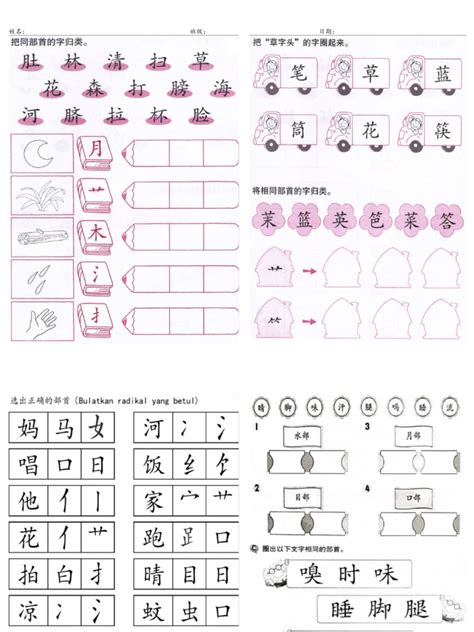 部首练习 Pdf