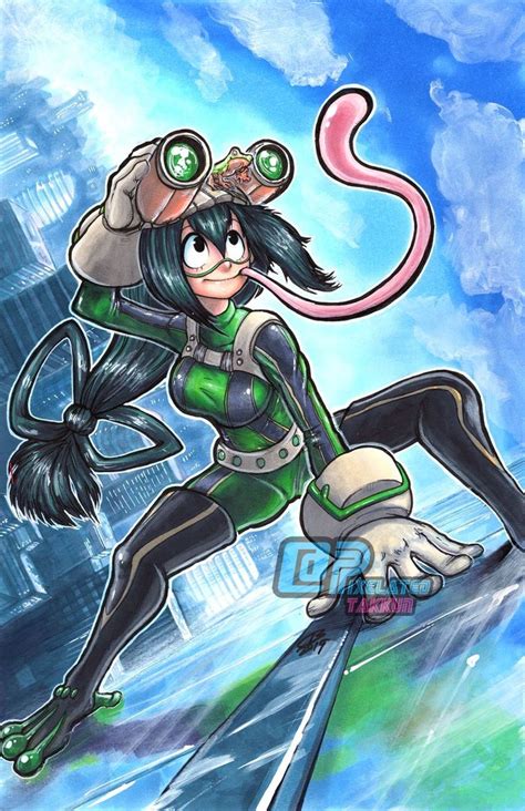 Asui Tsuyu Tsuyu Asui Boku No Hero Academia Anime Аниме картинки гифки прикольные