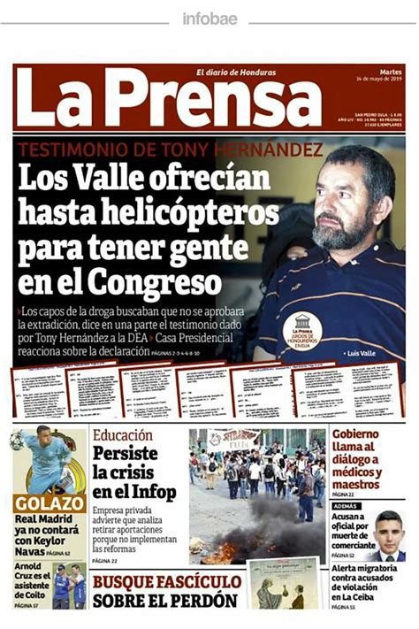 La Prensa Honduras 14 De Mayo De 2019 Infobae