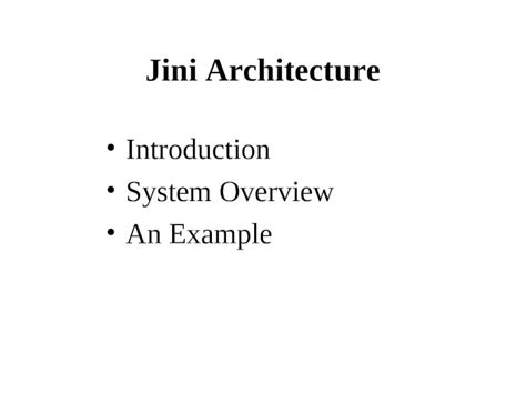 Ppt Jini Architecture Dokumentips