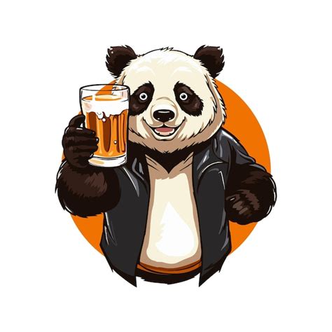 Premium Vector Beer Panda