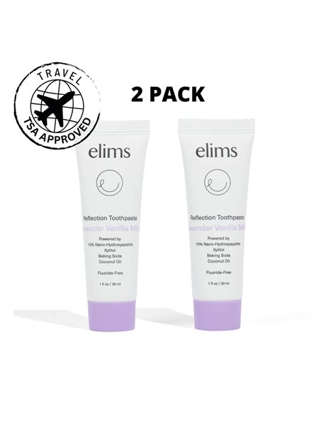 Travel Size Toothpaste 2 Pack Elims