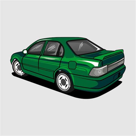 Vehículo Ecológico Automóvil Vector Premium