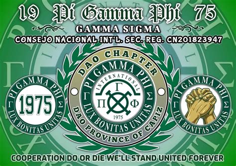 Pi Gamma Phi Pi Gamma Phi Consejo Nacional Intl Inc